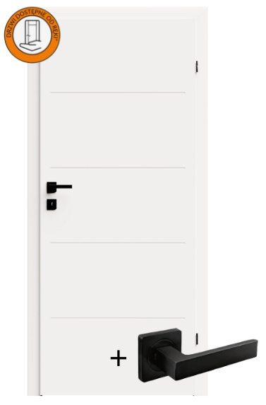 Drzwi Binito 20 DRE - Drzwi pokojowe biały lakier UV - Impol